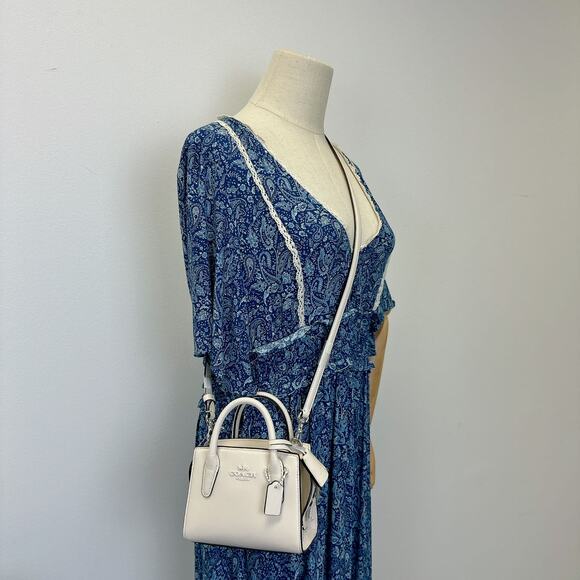 Coach | Bags | Coach Co974 Andrea Mini Carryall In Chalk | Poshmark